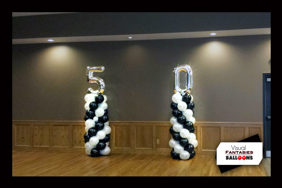 Balloon Full Pillars and Spiral | Visual Fantasies Balloons